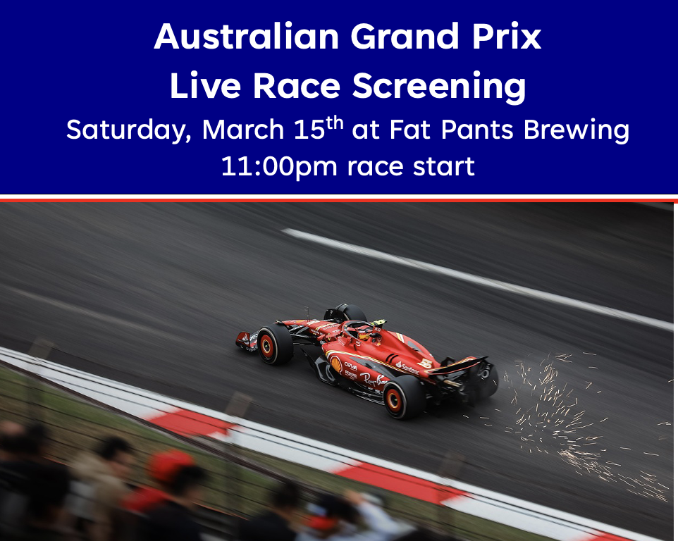 Join Us Saturday, March 15th, for the Australian Grand Prix – Twin ...
