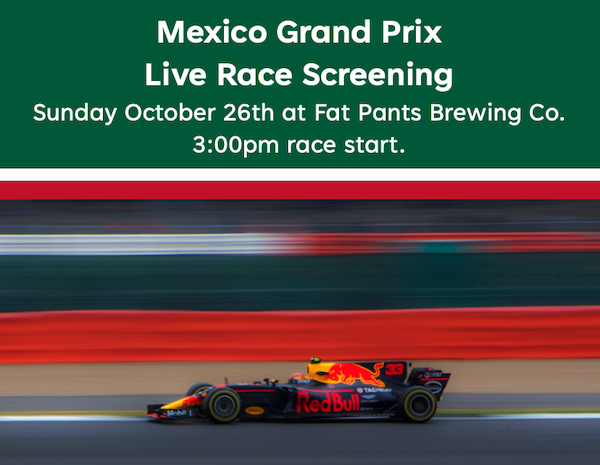 Join Us Sunday October 26th for the Mexican Grand Prix – Twin Cities Formula 1 Club
